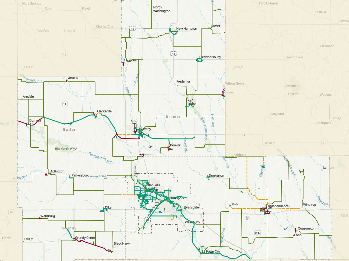 RTA Interactive Maps – Black Hawk County MPO