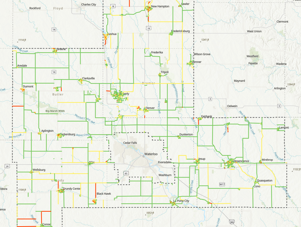 RTA Interactive Maps – Black Hawk County MPO